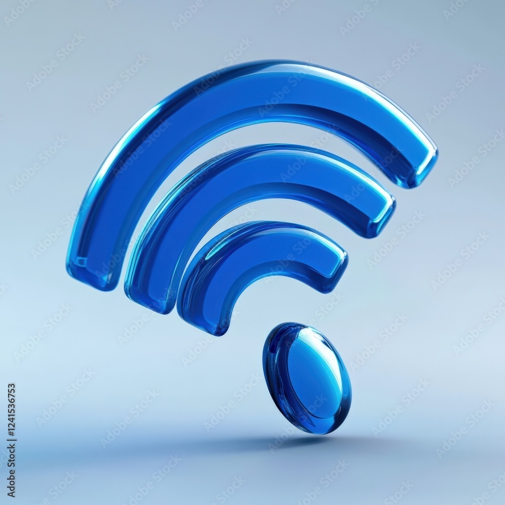 Connecting the world wi-fi signal icon in a digital environment graphic ...