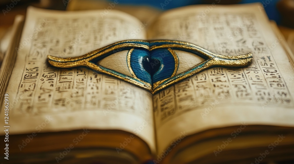 Ancient Egyptian symbols like the Eye of Horus blend with visuals of ...