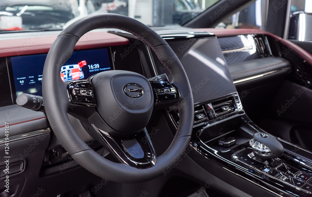 Gac Master M8 premium luxury car, steering wheel, shift lever ...