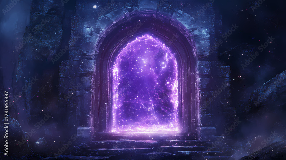 Magic spell or energetic arcane magical enchanted portal as png overlay ...