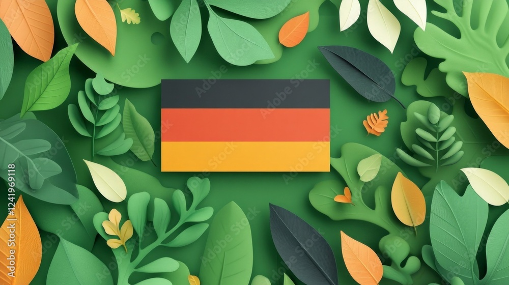 Germany's commitment to environmental sustainability, symbolized by ...