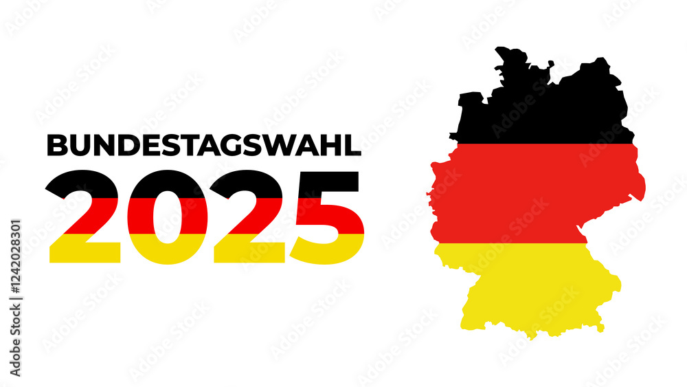 Bundestagswahl 2025, German Federal Election. Ballot box with German ...