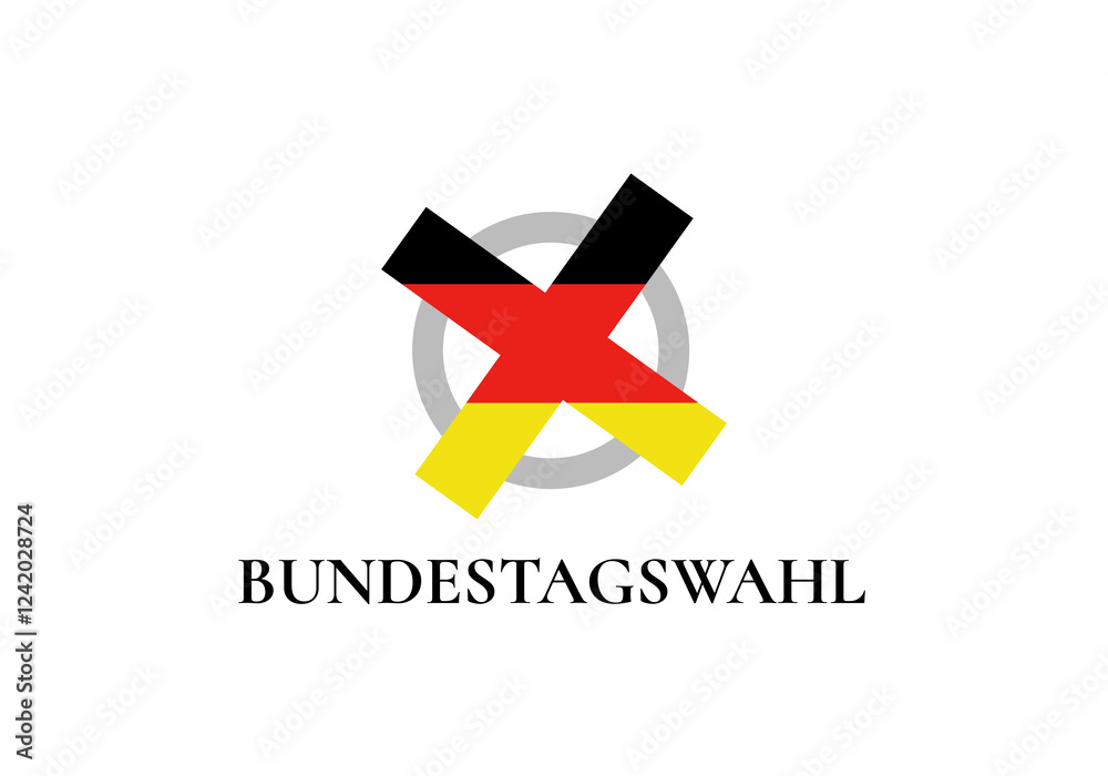 Bundestagswahl 2025, German Federal Election. Ballot box with German ...