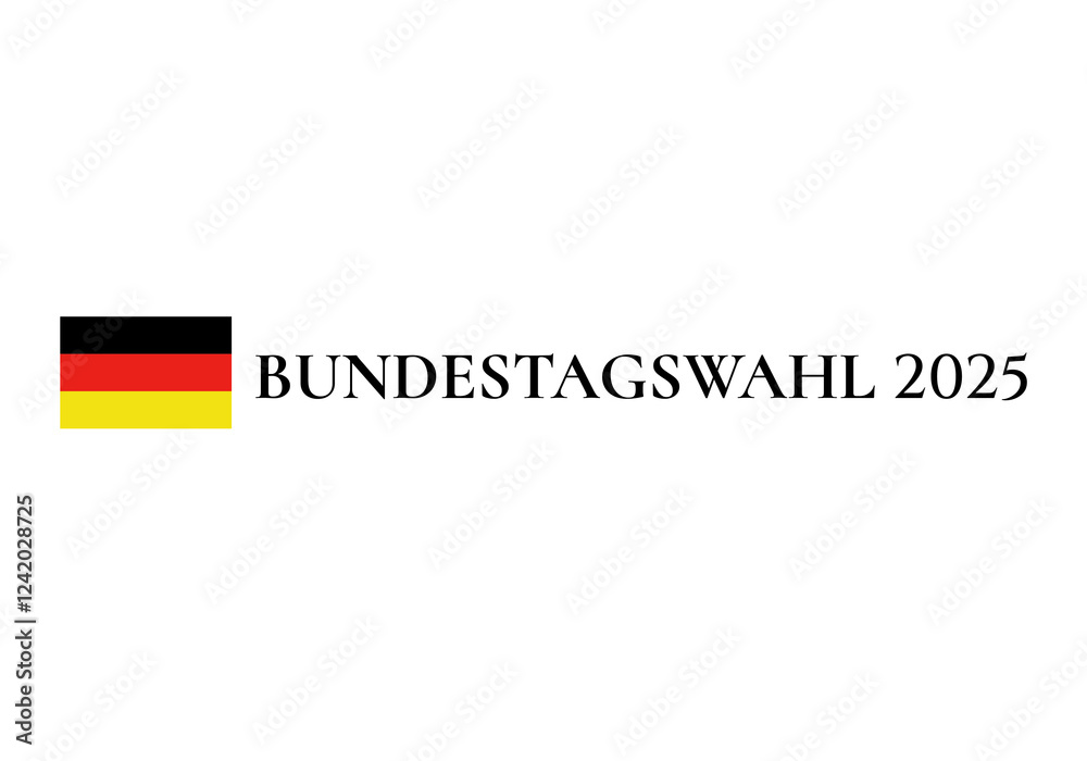 Bundestagswahl 2025, German Federal Election. Ballot box with German ...