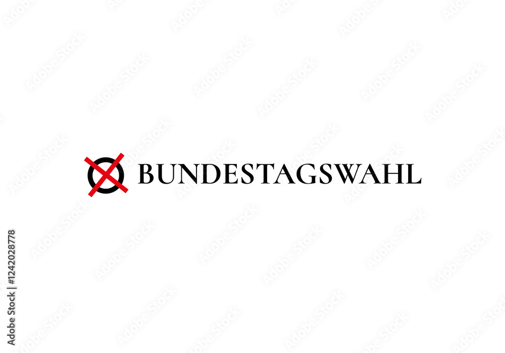 Bundestagswahl 2025, German Federal Election. Ballot box with German ...