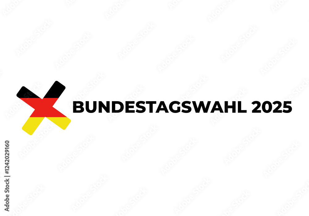 Bundestagswahl 2025, German Federal Election. Ballot box with German ...