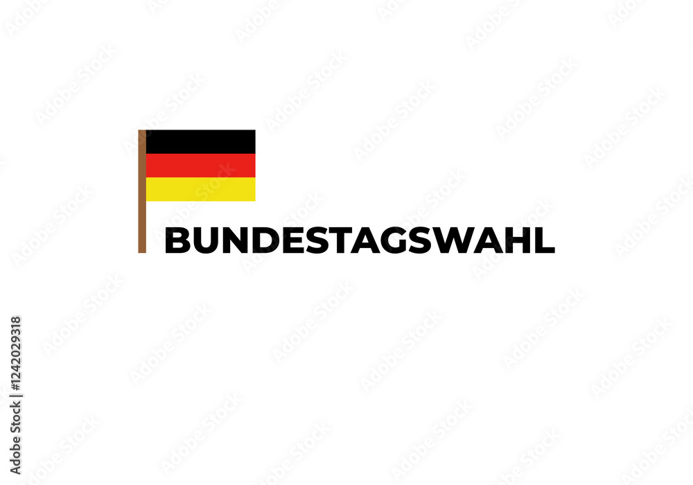 Bundestagswahl 2025, German Federal Election. Ballot box with German ...