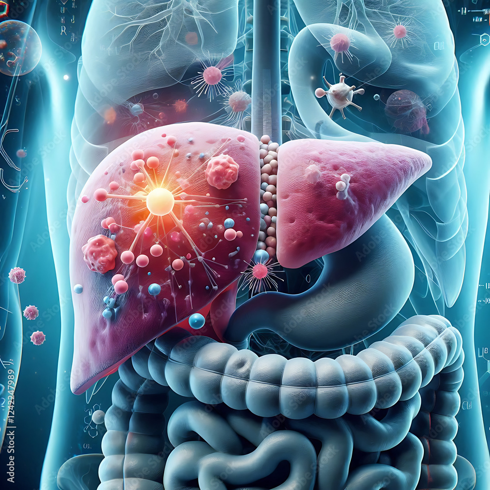 Liver cancer is cancer that forms in the cells of the liver. 3d ...