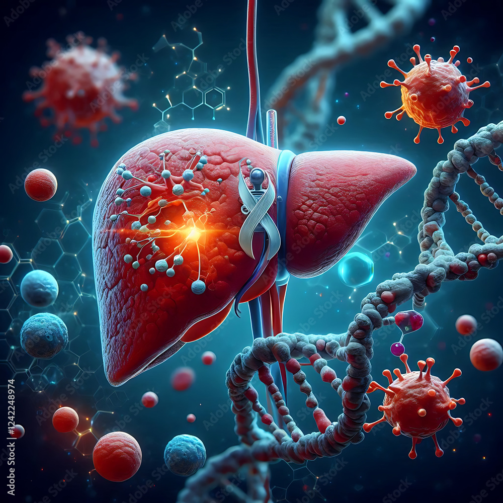 Liver cancer is cancer that forms in the cells of the liver. 3d ...