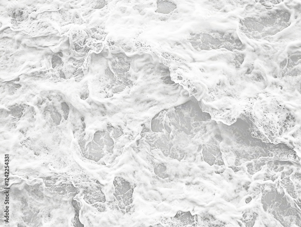 White ocean foam texture, beach background, wave detail, design element ...