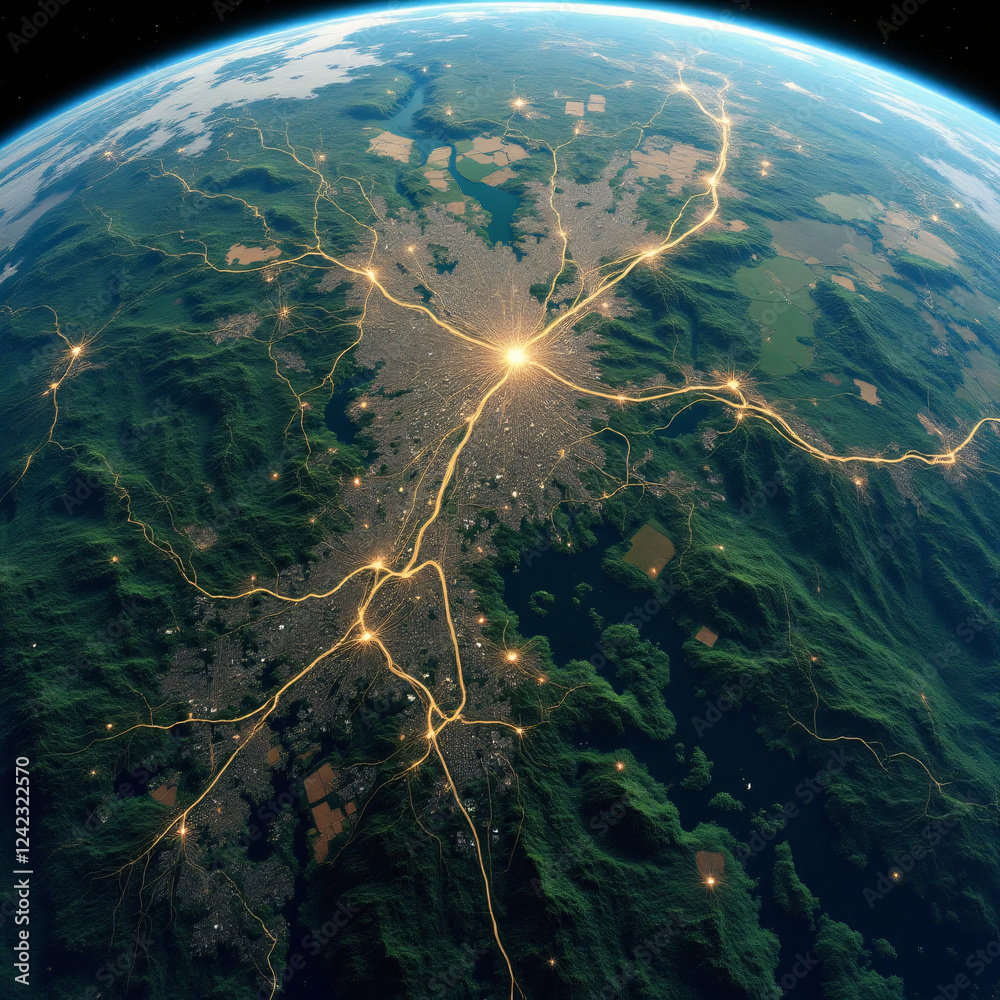 geographic information system graphics map Stock Illustration | Adobe Stock