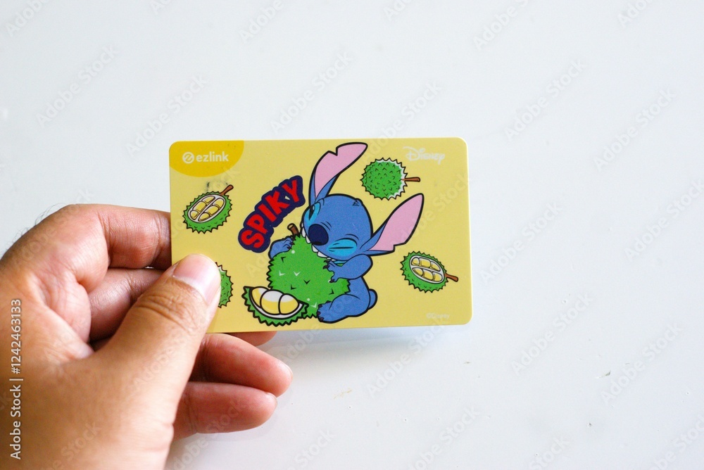 Singapore, January 17, 2025: EZ link card, public transport payment ...