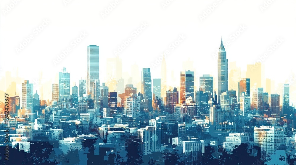 Cityscape Clipart Cityscape clipart featuring skyscrapers, buildings ...