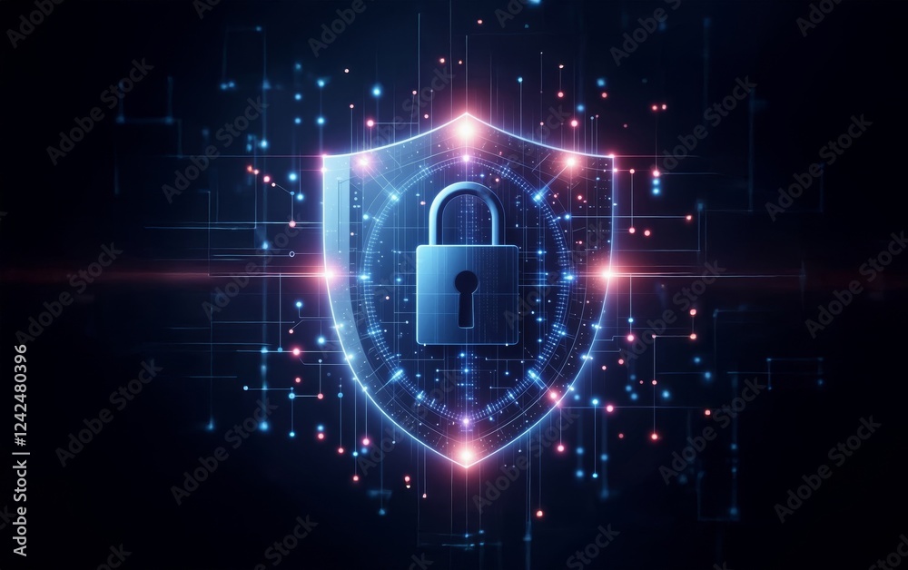 Digital background. Secure technology. Cyber Security. Cybersecurity ...