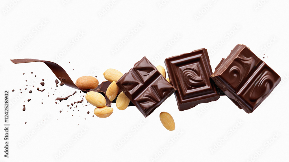 Chocolate, new food or drink containing peanut and chocolate flavors ...