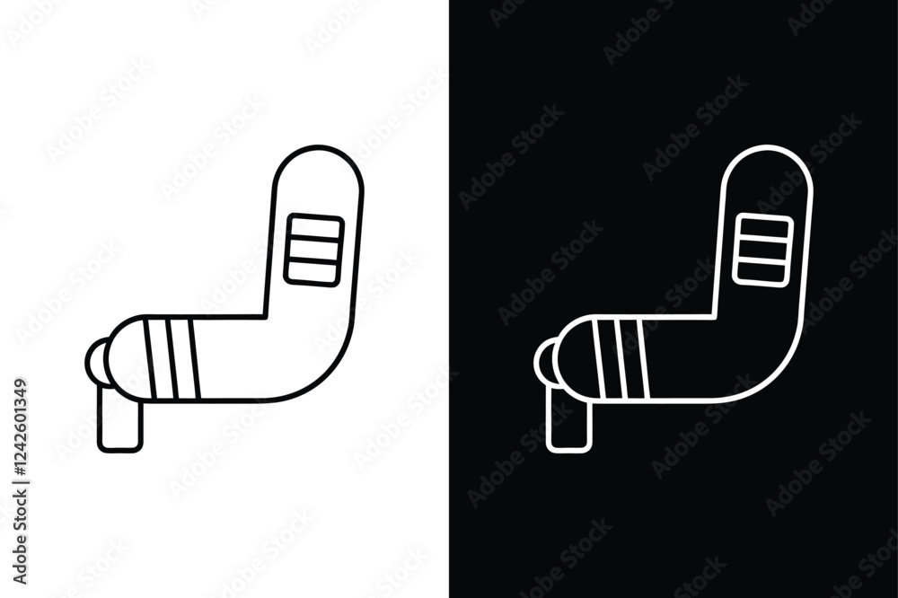 Professional Spirometer Icons for Modern Medical Applications Stock ...