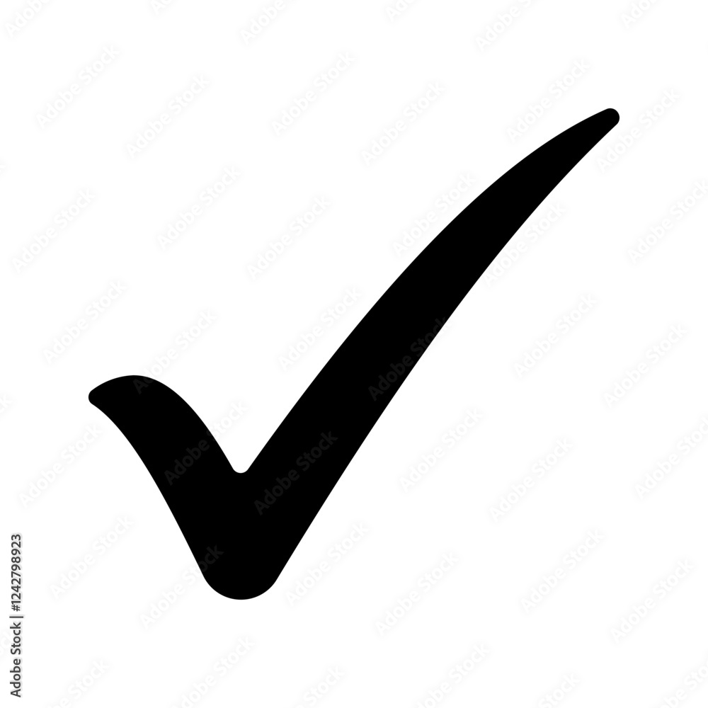 checkmark icon color editable on white background Stock Vector | Adobe ...