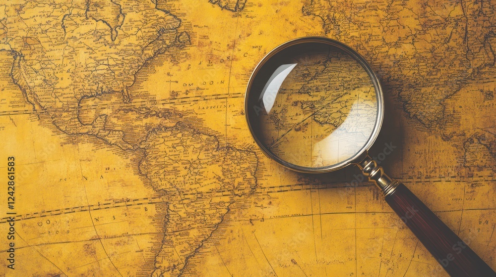 Antique World Map Exploration: Unveiling Geographical Mysteries with a ...