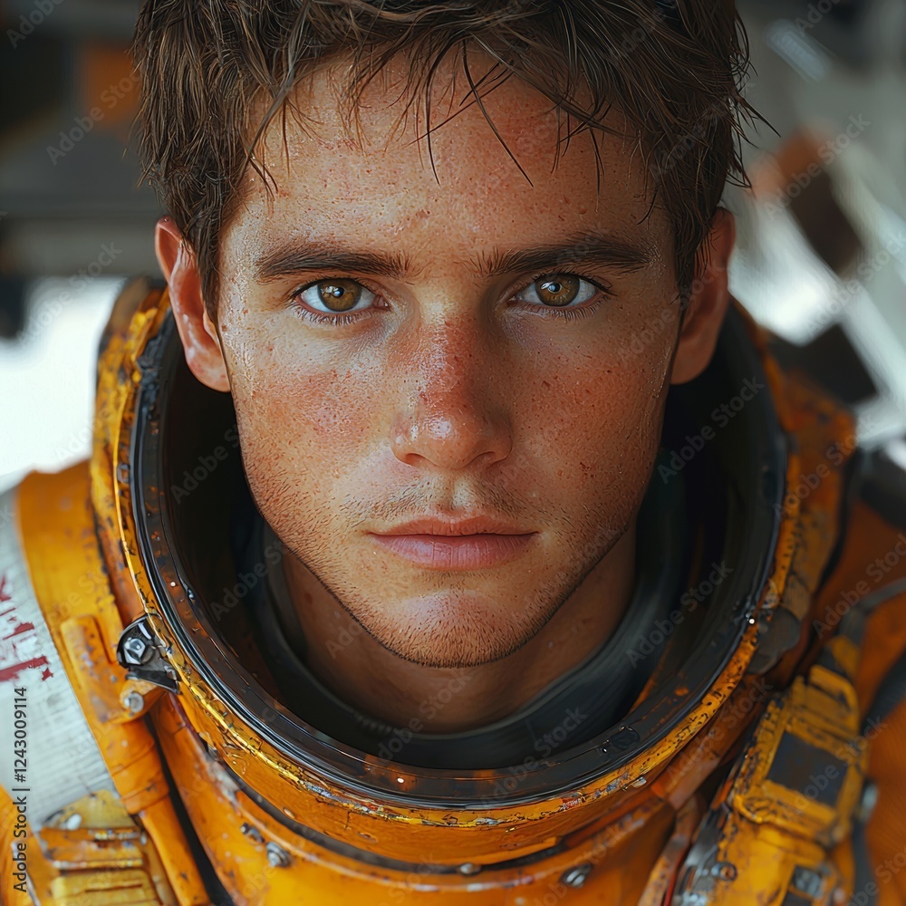 In the world of cyberpunk, sci-fi gaming introduces a cyborg man as ...