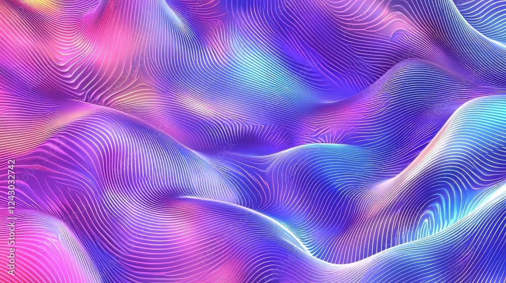 Vibrant digital seamless mathematical formulas: abstract futuristic ...