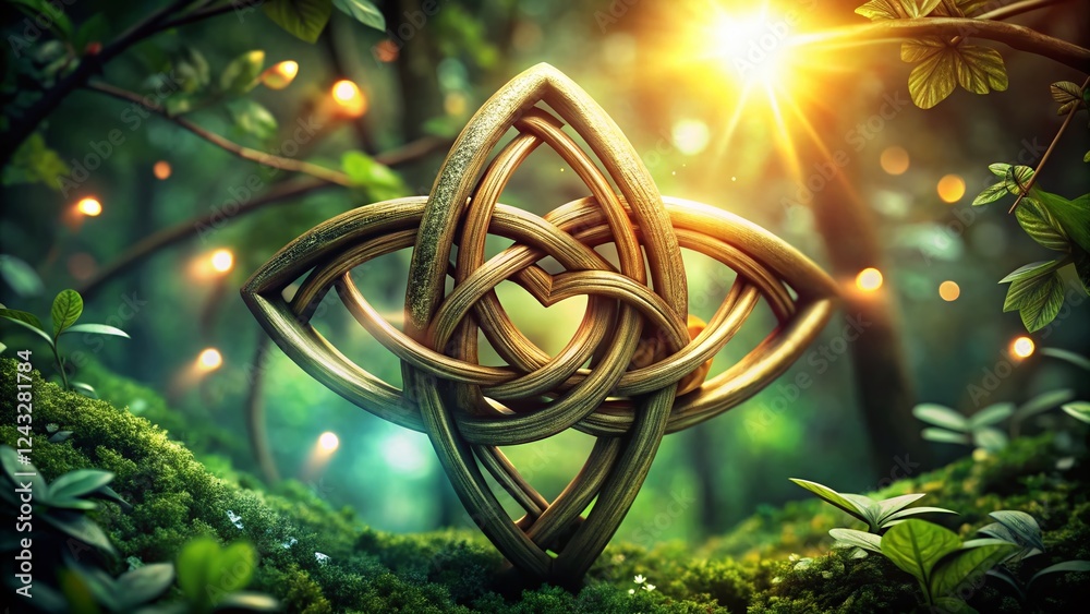 Celtic Knot Triquetra Heart: Pagan Symbol of Trinity, Nature, and Life ...