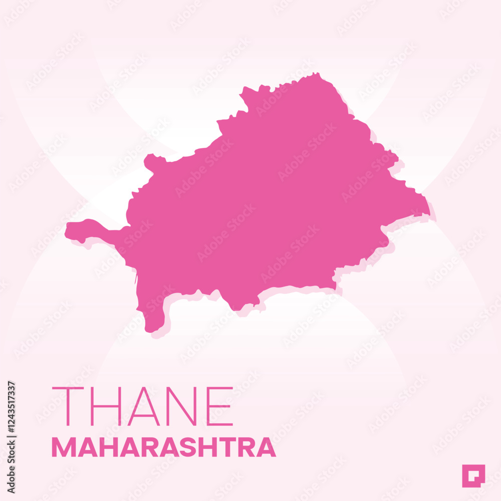 Thane vector map, Vector map of Thane, editable eps, AI files, Vector ...