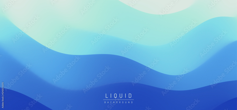 Blue abstract ocean seascape. Sea surface. Realistic landscape with ...