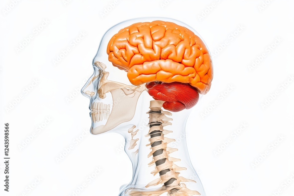 Lateral View Human Brain Spinal Cord Anatomy - Human brain anatomy ...