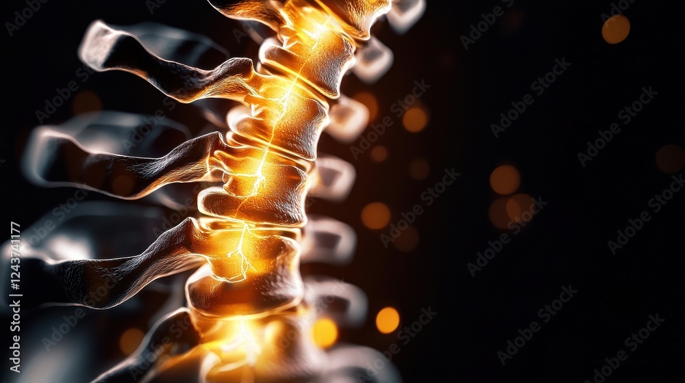 MRI of lumbar vertebrae showing herniated discs with nerve compression ...