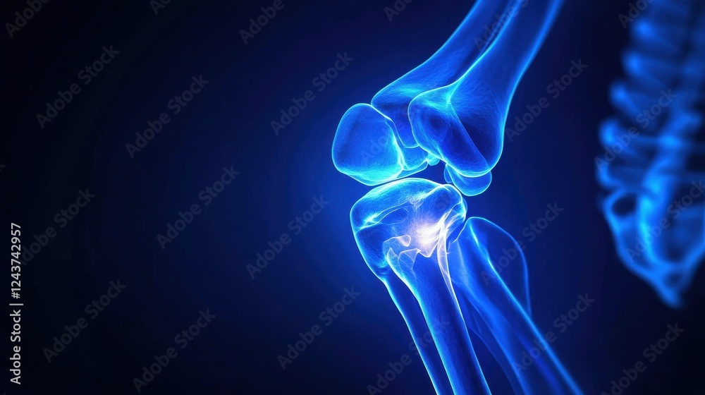 X-ray showing advanced osteoarthritis in a cartilaginous joint Stock ...
