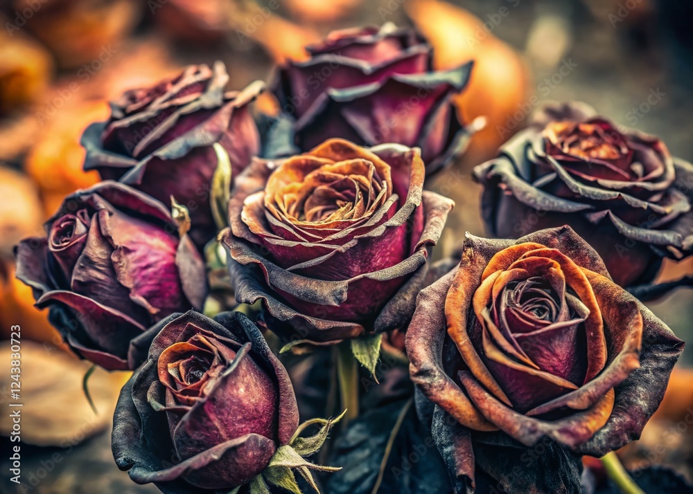 Withered Roses in Soot: A Documentary Photography Study of Decay and ...