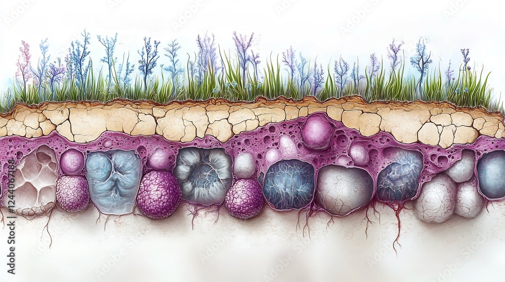 High resolution diagram of skin layers showing epidermis dermis and ...