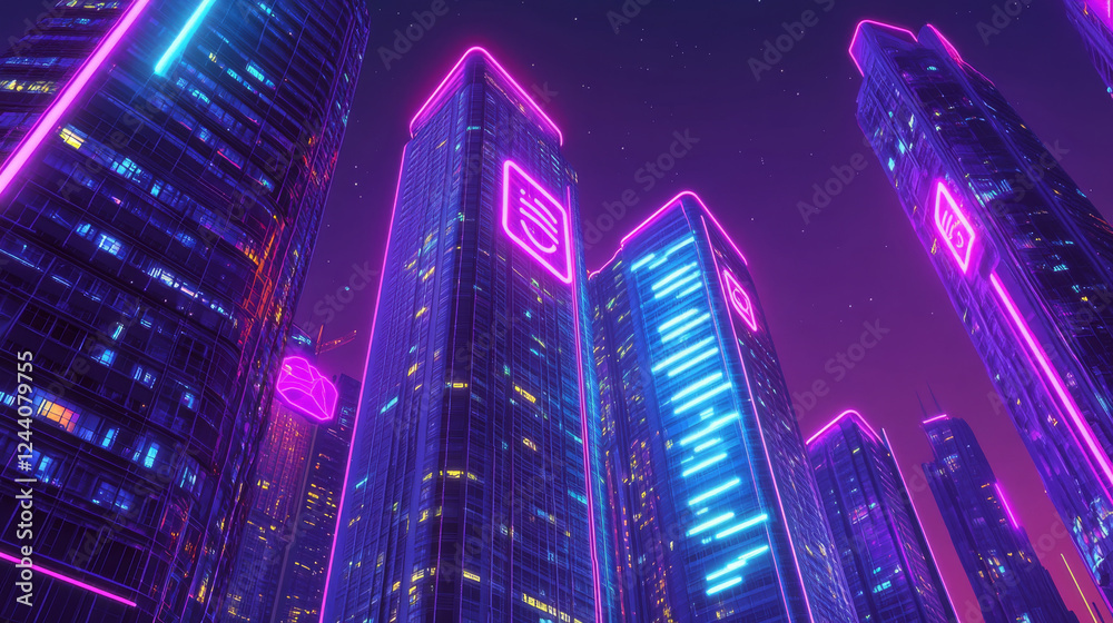 5G network technology, isometric concept vector illustration. Smart ...