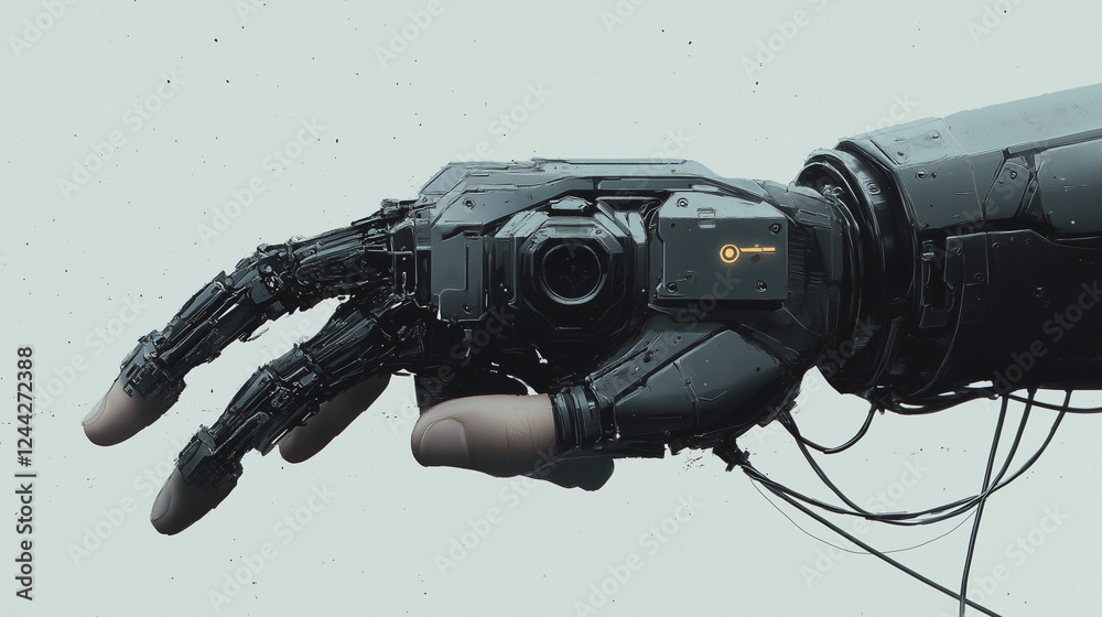 Mechanical Prosthetic Hand Design. Engineering Concept of Robotic Hands ...