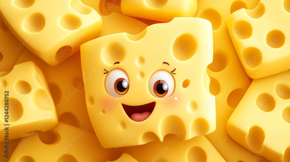 Ilustración de Stock Cartoon maasdam, emmental cheese I spy game ...