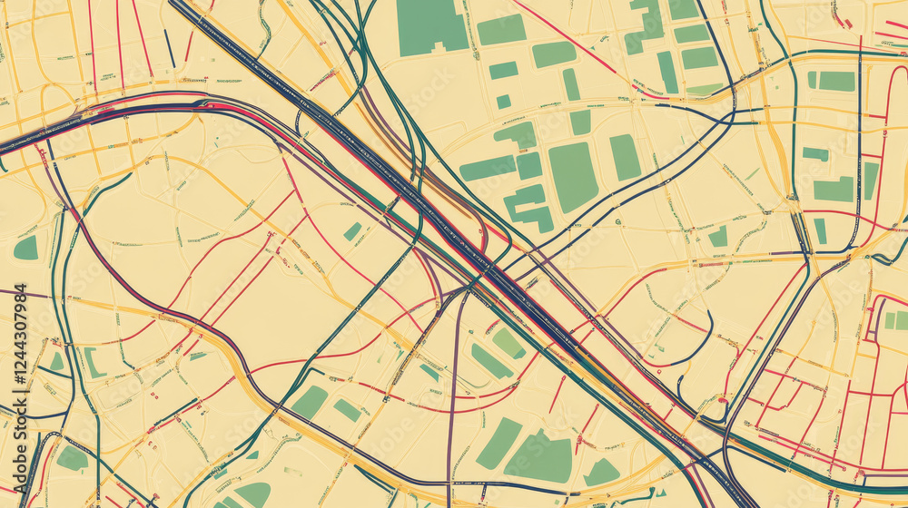 Metro, underground, subway transport map. Metropolis metro system, city ...