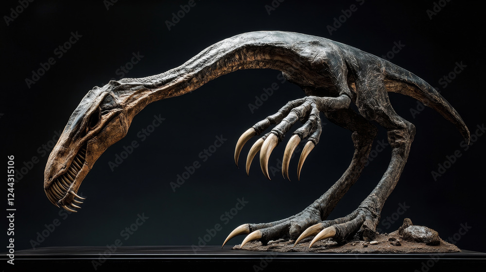 Ilustración de Stock Cartoon therizinosaurus dinosaur character ...