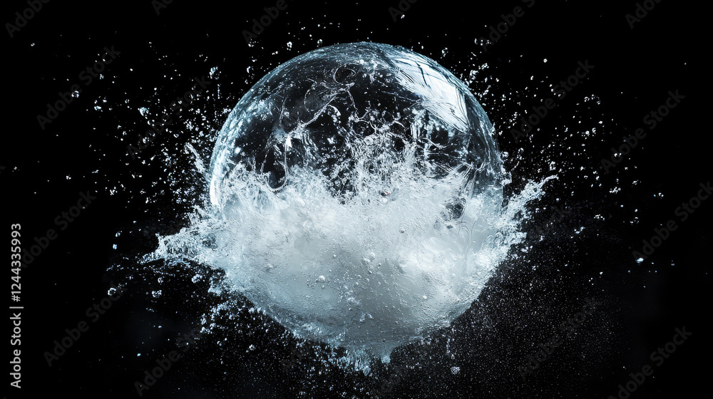 Ilustración de Stock Soap bubble burst effect animated sprite ...