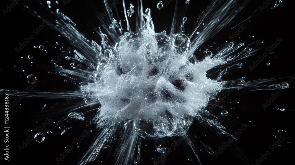 Ilustración de Stock Soap bubble burst effect animated sprite ...