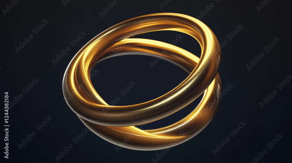 Stock-Illustration „3d golden ring rotate animation, animated game ...