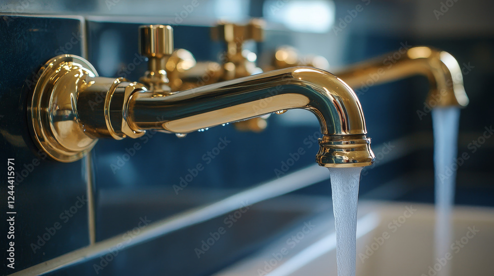 Plumbing pipes, pipeline parts of water supply and drain system 3d ...