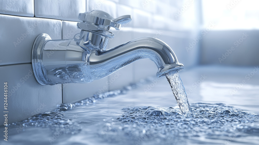 Plumbing pipes, pipeline parts of water supply and drain system 3d ...