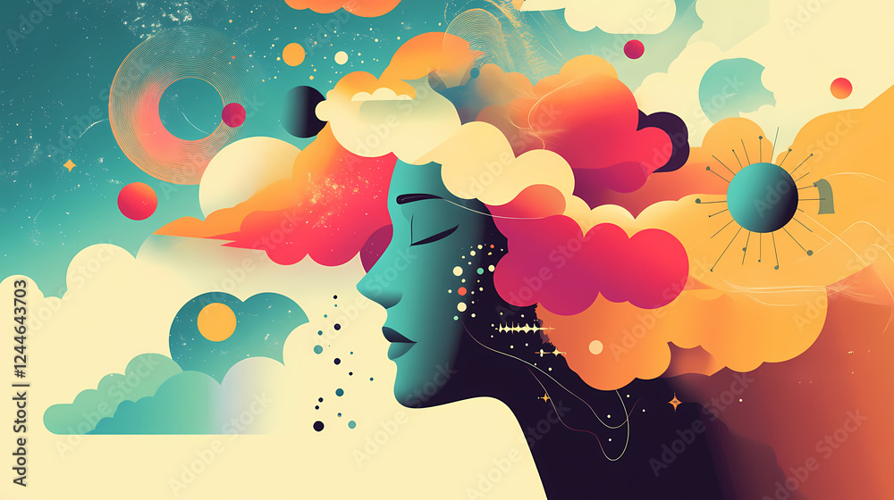 Abstract background of logic and art in ai design. Dream Logic ...