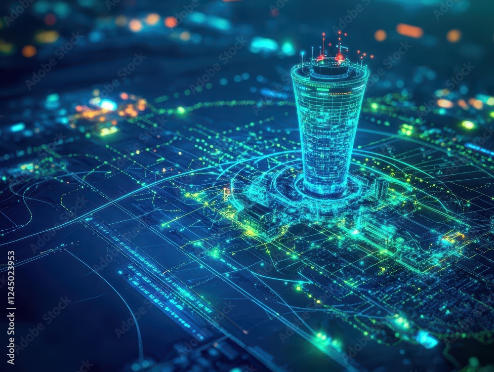 Logistics control tower with AIdriven live tracking system managing ...