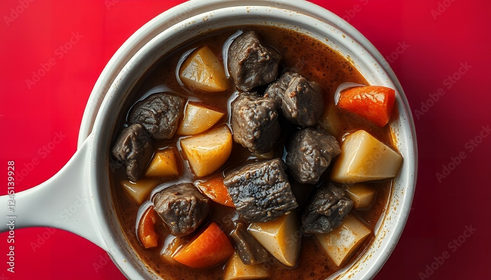 Hearty Beef Stew Recipe with Potatoes and Carrots Stock Photo | Adobe Stock