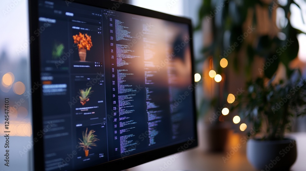 High-Tech Weather Radar Visualization Sleek Graphical Display with LED ...