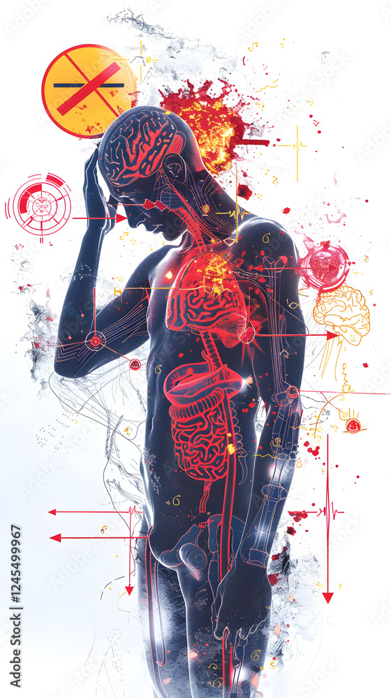 Lead Poisoning and Associated Health Risks: A Visual Guide Stock ...