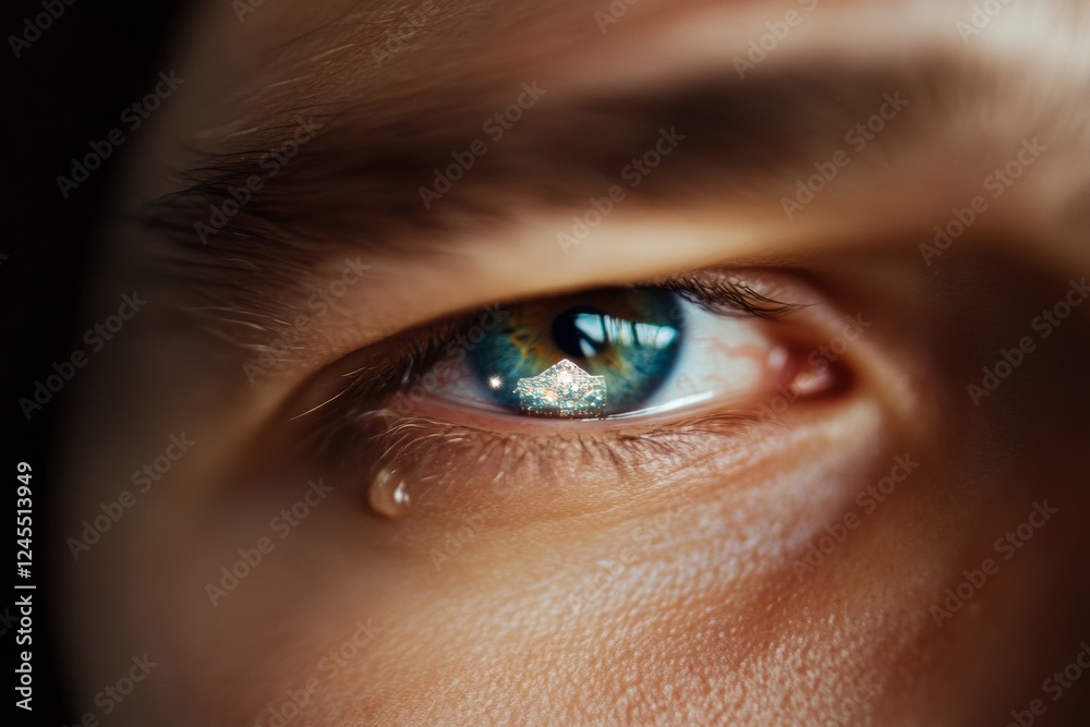 Reflective Portraiture Cosmic Emotion in Eye Detail for Contemporary ...