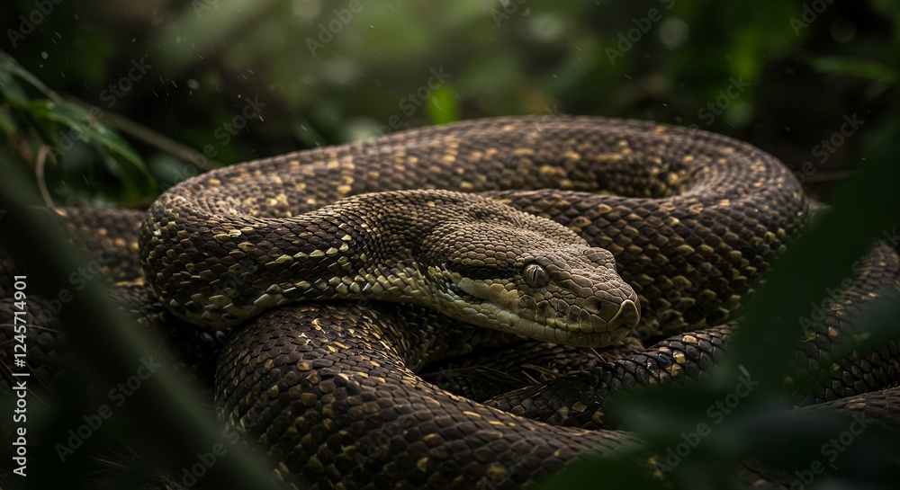 Titanoboa, The Largest Snake in History Stock Photo | Adobe Stock