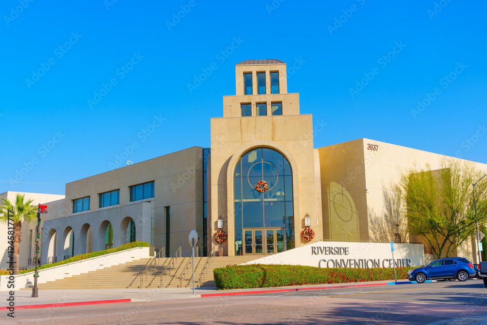 Riverside, California - December 31, 2024: Riverside Convention Center ...